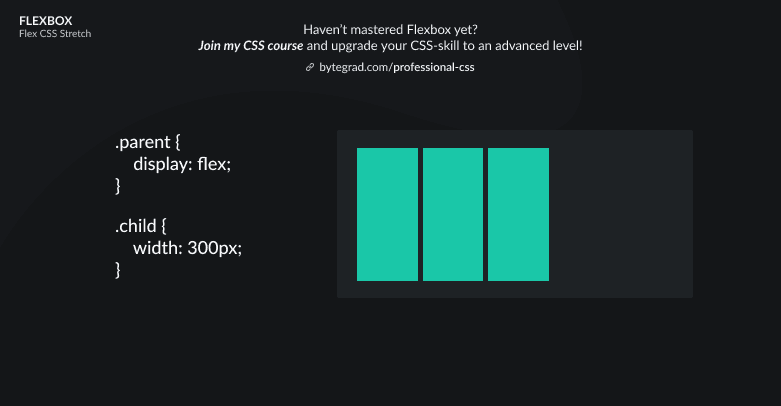 Flex Stretch CSS: Examples + Illustrations
